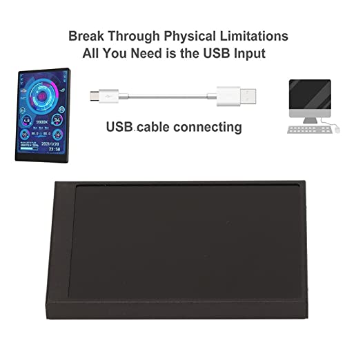 Fabul PC Temperature Display Screen, PC CPU Data Monitor Change 3.5 Inch IPS Screen for CPU