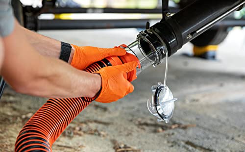 Camco RhinoEXTREME 15-Foot Camper/RV Sewer Hose Kit | Features TPE Technology for Abrasion Resistance and Crush Protection | Includes Pre-Attached Rhino Swivel Fittings (39861)