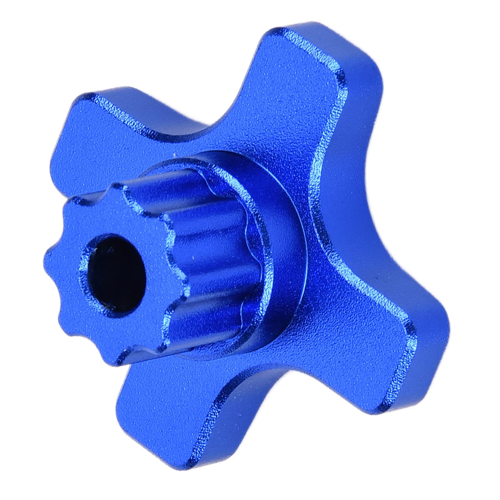 CHICIRIS Crank Cover Wrench, Anodic Oxidation Strong Texture Bicycle Crank Installation Tool Matte and Polished High Strength Blue for Road Bicycle