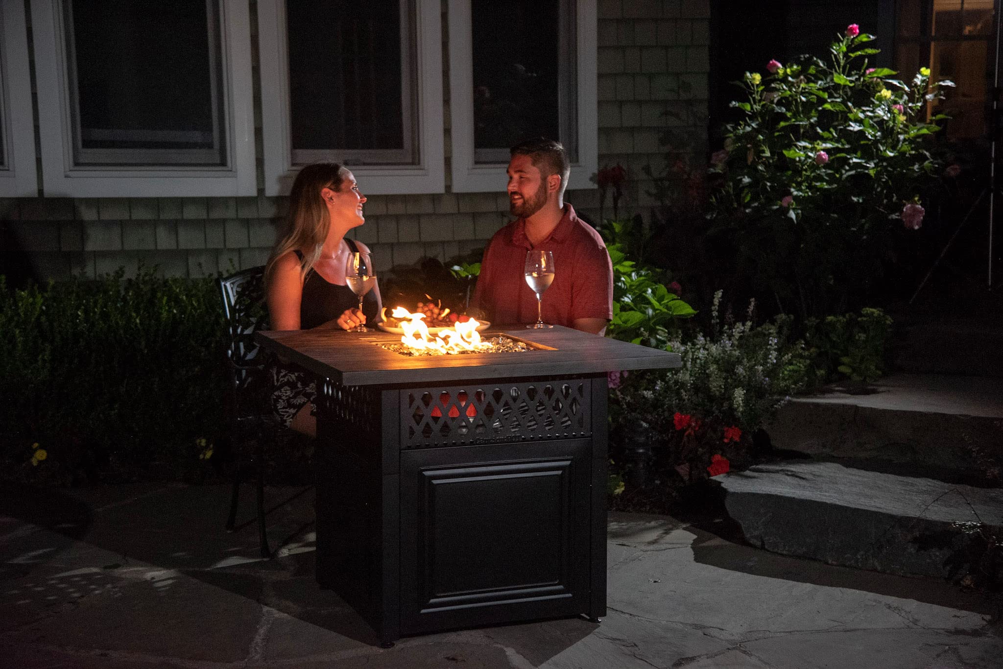 Endless Summer DualHeat Dakota Fire Pit | Dual Heat 2 in 1 Propane Fire Pit & Outdoor Heater | 41,000 Total Combined BTU | 38" Dual Heating Patio Fire Pit | Outdoor Fire Table & Heater