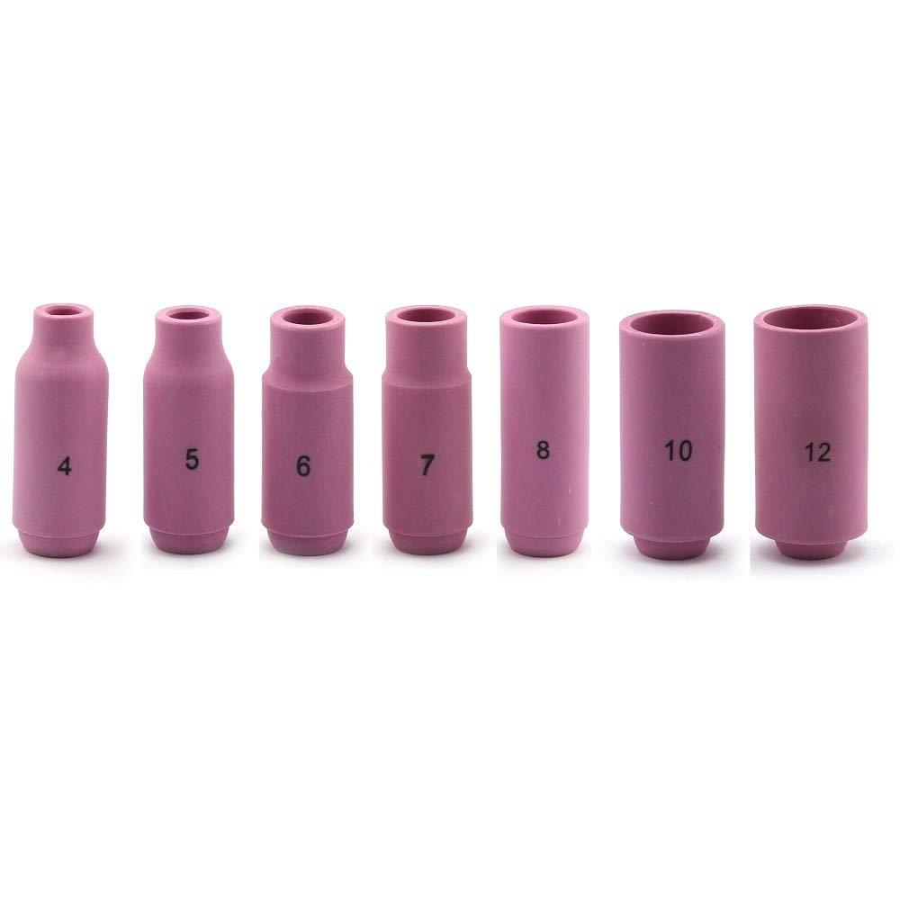 WeldingCity 5-pk Ceramic Cup 10N48 (#6, 3/8") for TIG Welding Torch 17, 18 and 26 Series from Lincoln Miller ESAB Weldcraft