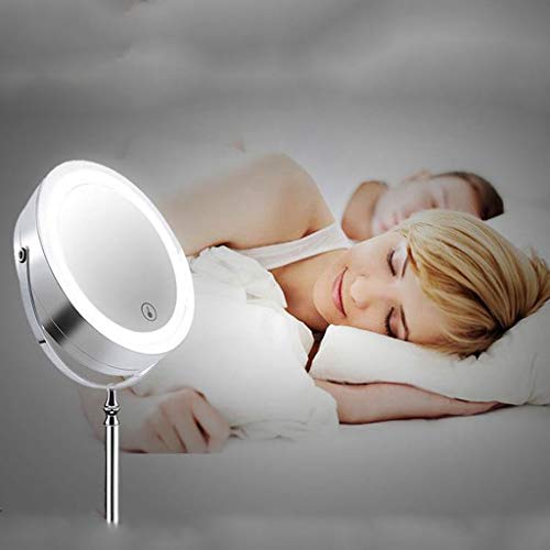 DITUDO Mirrors Lighted Makeup Mirror Vanity Makeup Mirror,Magnification Eye Makeup Mirror,Touch Screen Adjustable Light, Vanity Mirror