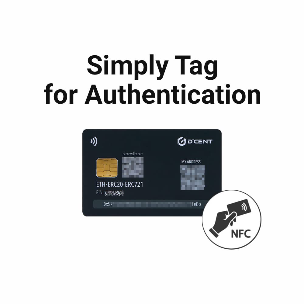 D'CENT Cryptocurrency Hardware Wallet-Card Type, Ethereum & ERC20 Wallet