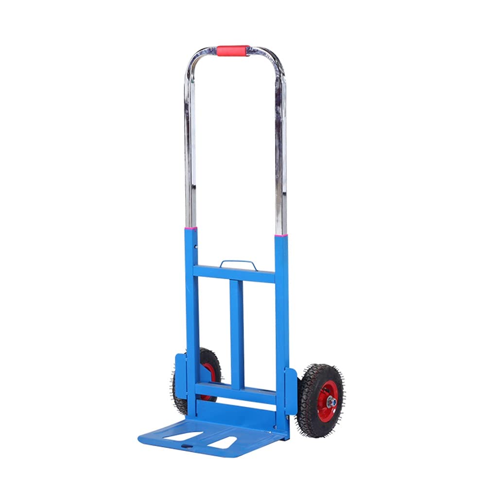 DOUBA Folding Shopping Cart Pull Cargo Trolley Luggage Cart Portable Load King Handling Small Cart Pull Truck Trailer