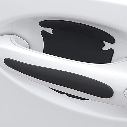 Klyuqoz Car Door Handle Protector, Car Door Handle Scratch Protector Pack of 16, Universal Car Clear Door Bowl Paint Protection Film Waterproof Anti-Scratch Stickers (Clear, Black)