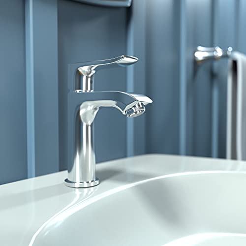 hansgrohe Metris Modern Upgrade Easy Install 1-Handle 1 6-inch Tall Bathroom Sink Faucet in Chrome, 31088001
