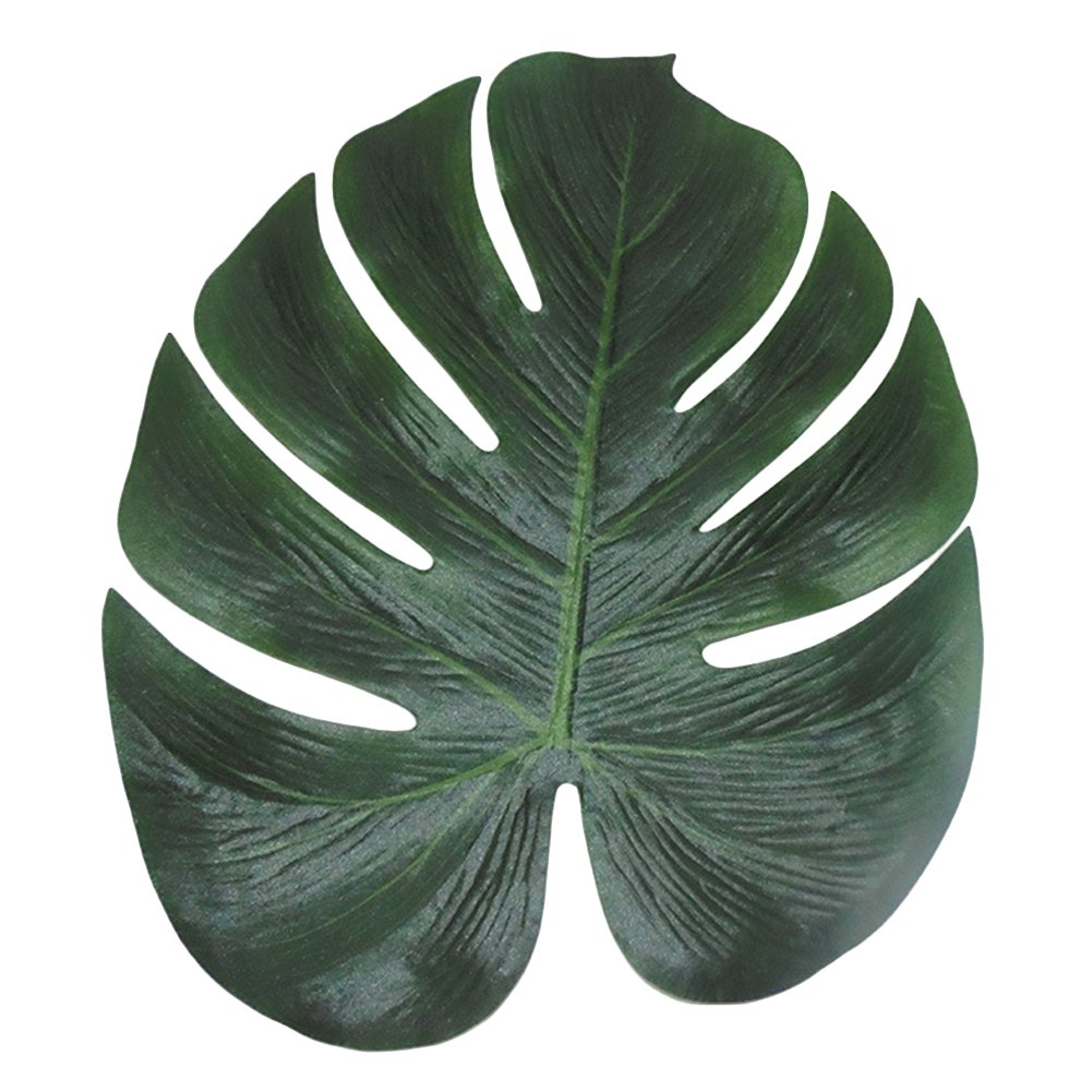 millet16zjh 12Pcs Artificial Leaf Tropical Palm Leaves Home Garden Decor S