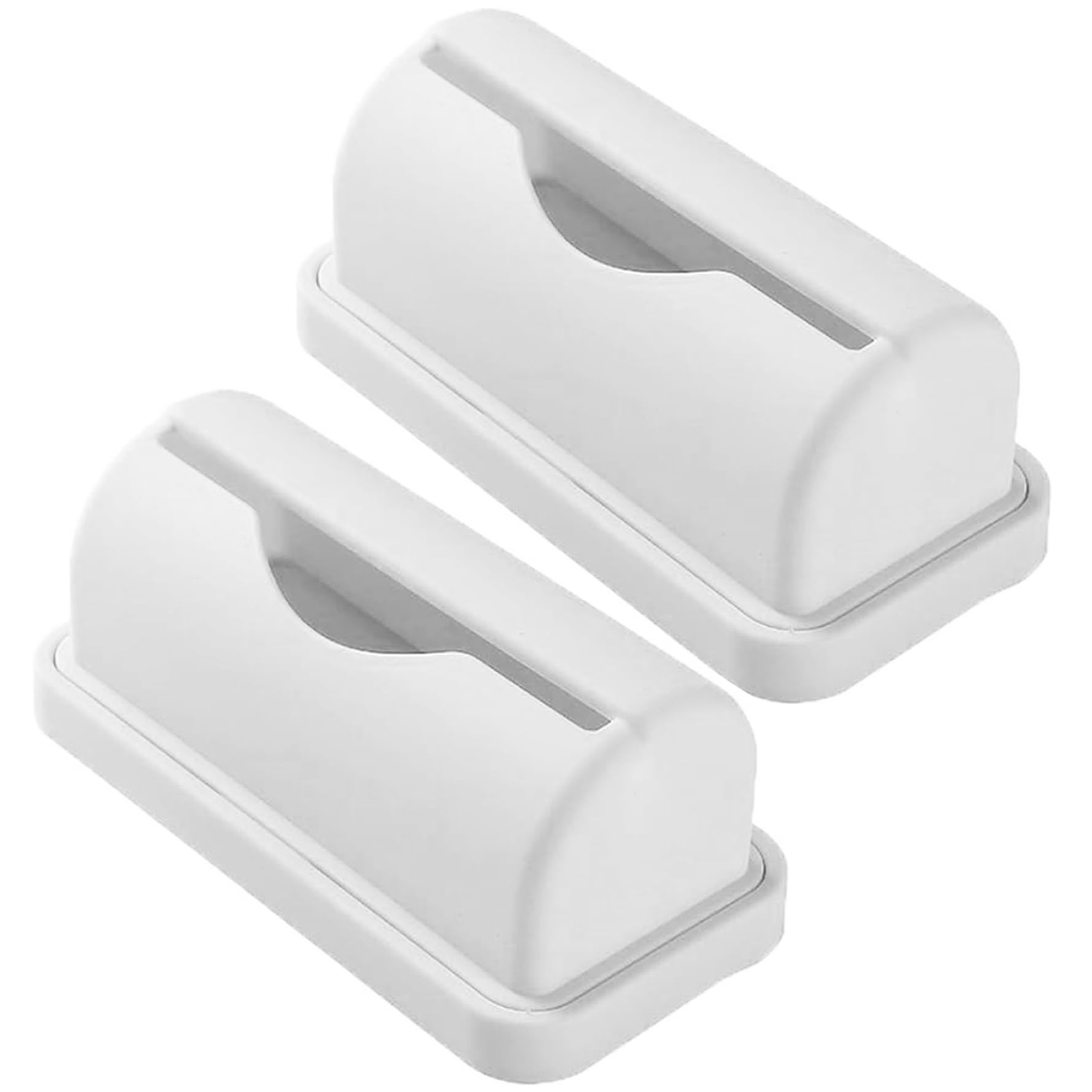 Garbage Bag Dispenser 2PCS Adhesive Mount Trash Can Liner Dispenser 5.9x3" Plastic Trash Bag Dispenser Roll Holder