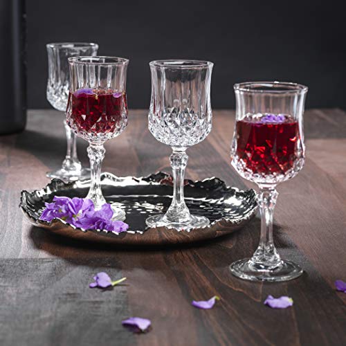 Cristal D'Arques Longchamp 2 Ounce Cordial Glass, Set of 6, 6 Count (Pack of 1), Clear