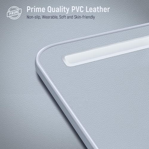 Laptop Bed Tray Desk, Adjustable PVC Leather Bed Table 2 Drawer, Portable Laptop Lap Desk with Foldable Legs for Bed Sofa Couch Floor, Supplies for Online Working, Study
