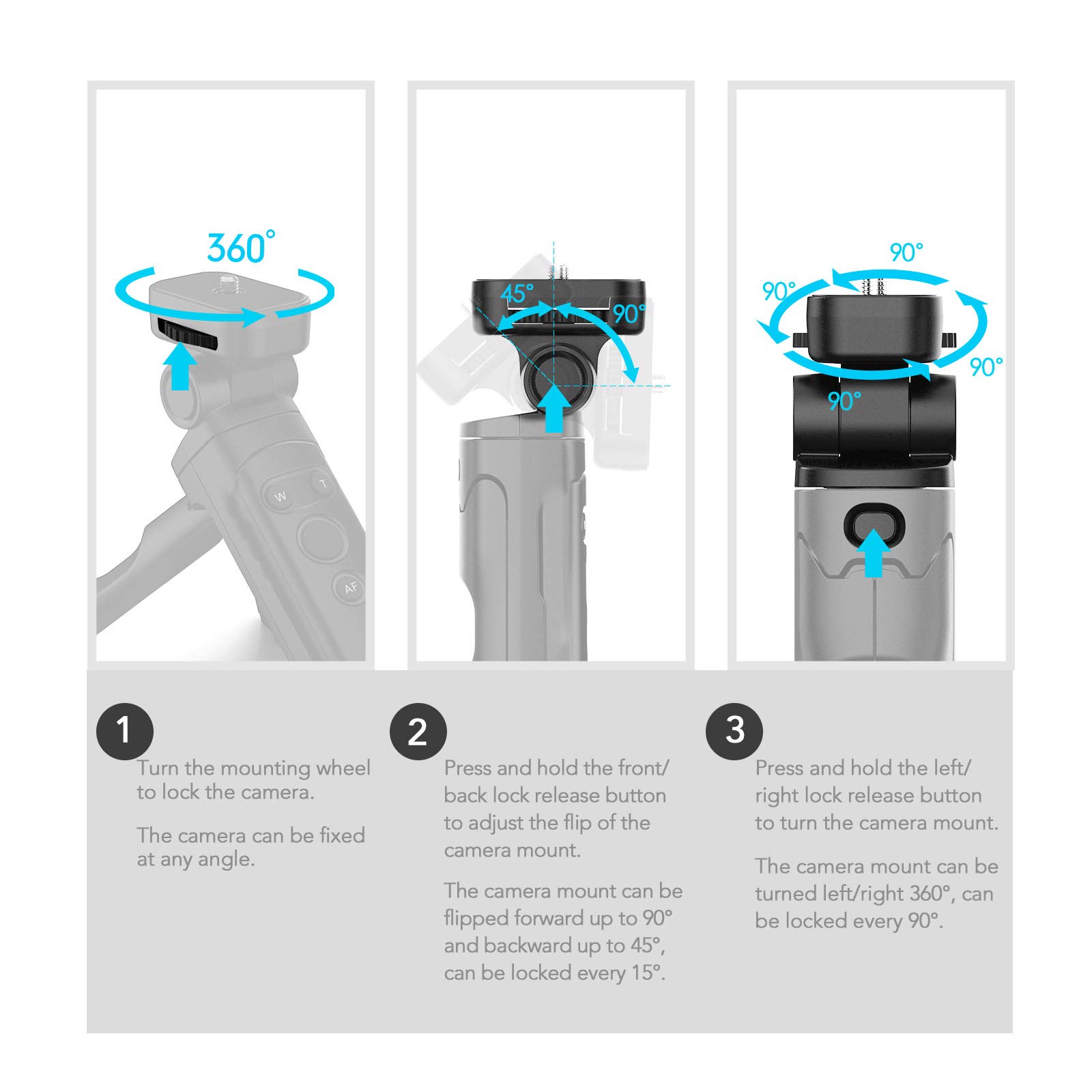 Camera Remote Control Shooting Grip and Tripod for Nikon COOLPIX B600, A1000, P1000, Z50, P950