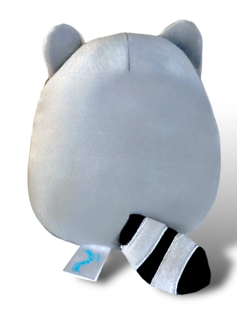 Squishmallows Official Kellytoy Plush 8" Grey Raccoon - Ultrasoft Stuffed Animal Plush Toy