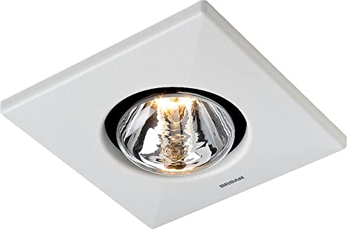 Broan-NuTone 162 Type IC Infrared Single-Bulb Ceiling Heater with Fan, 1, White