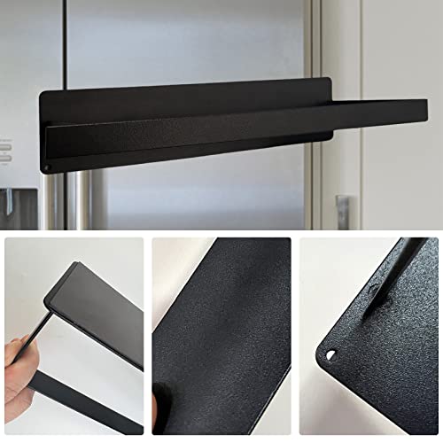 Hlimior Magnetic Hanger Organizer,Hanger Storage Rack for Washing Machine Rack,Hanger Stacker for Closet Laundry Room,Space Saving Clothes Hanger Storage Rack（Black）