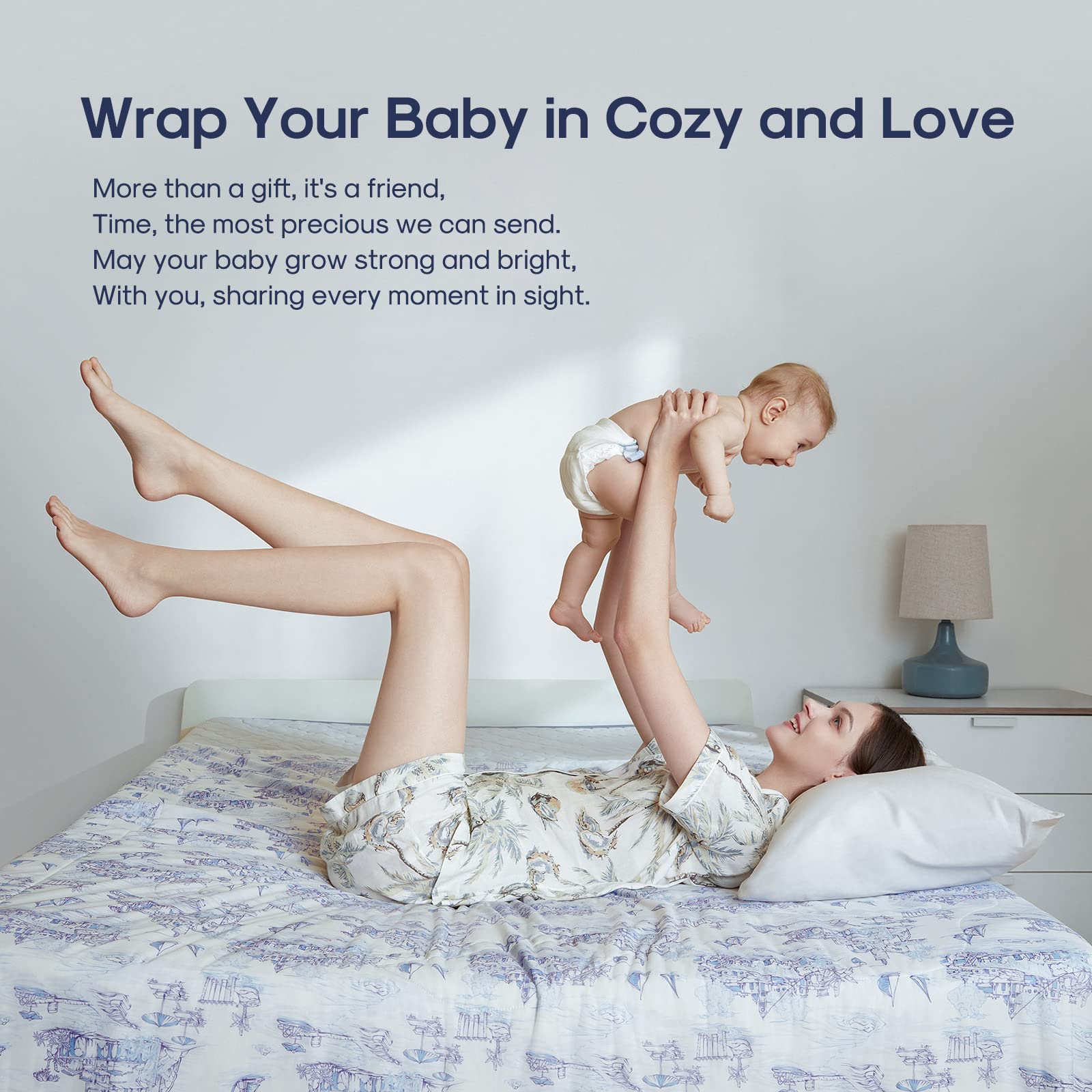 Domiamia Baby Sleep Sack 1.0 Tog Ultra Soft 24-36 Months Rayon Made from Bamboo & Cotton & Tencel Lyocell Baby Wearable Blanket