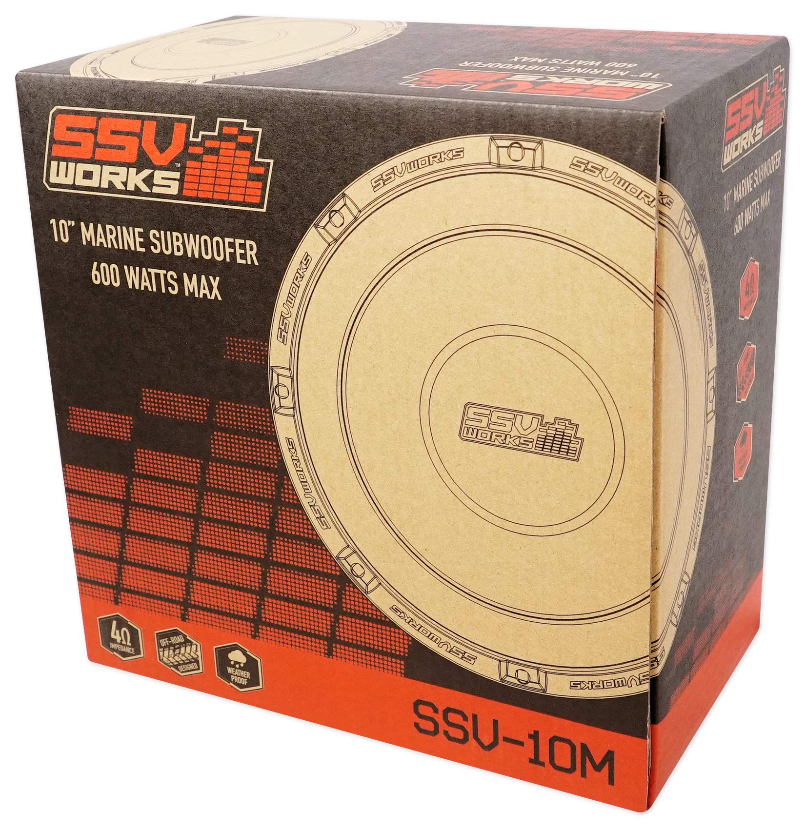 SSV Works SSV-10M 10" Marine Grade Subwoofer