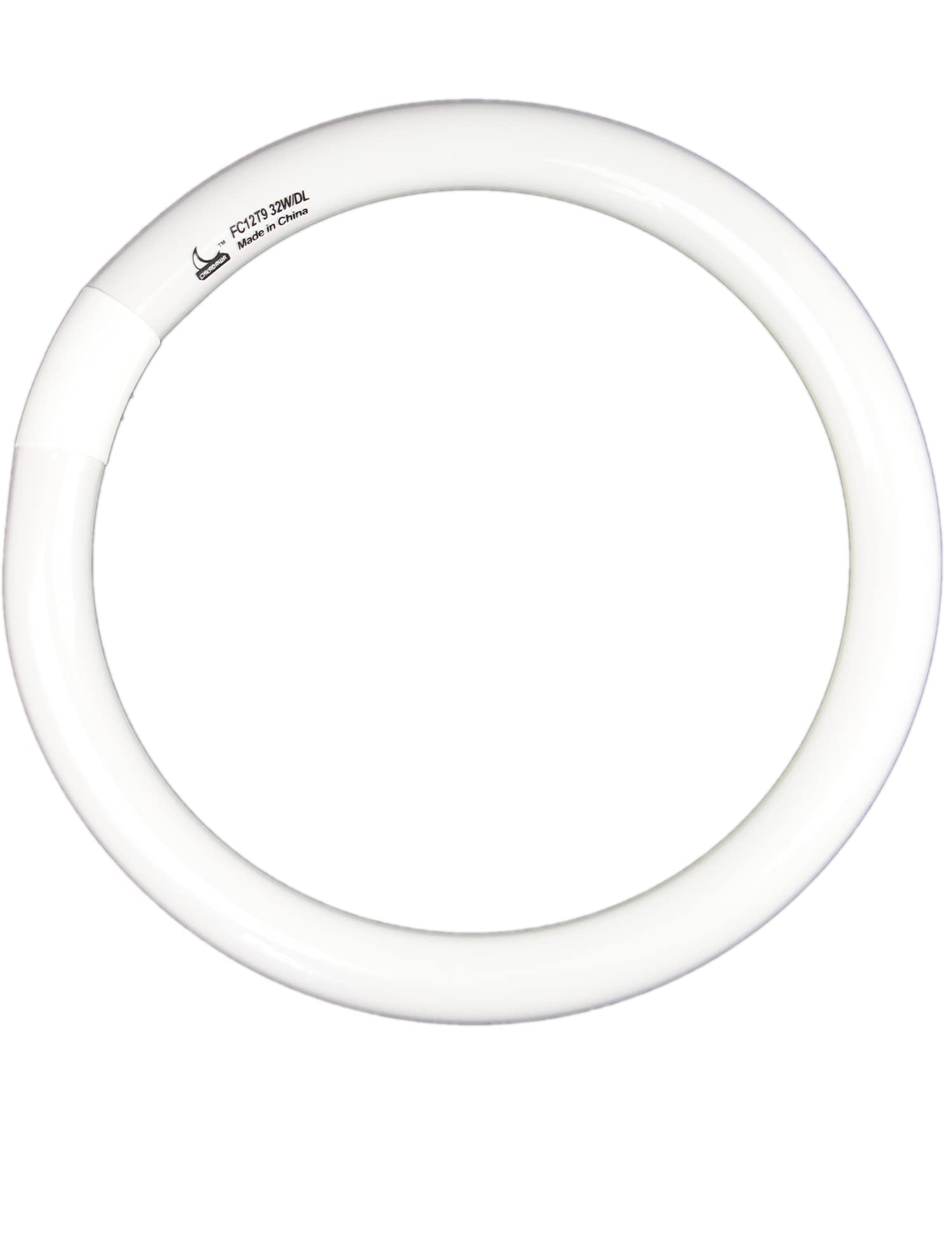 CHKADAWA FC12T9 32 Watts Circline Light Bulbs Daylight, Circular 12 Inch T9 32W Round Fluorescent Bulb Replacement for Circle Ceiling Fixture Lamp, DL 6500K Tube, G10q 4 Pin Base, 2 Pack