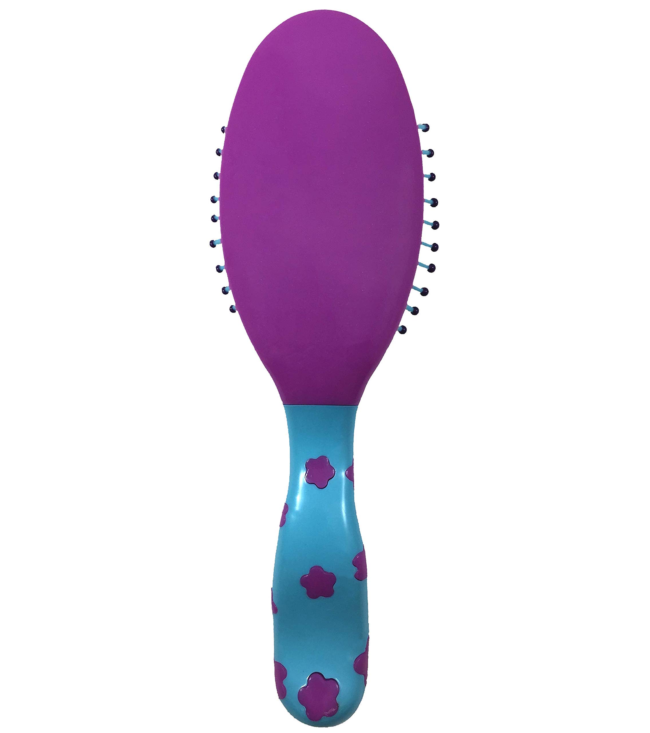 Scunci 2-Piece Girl Set Cushion Brush and Comb in Assorted Colors (1-Pack)
