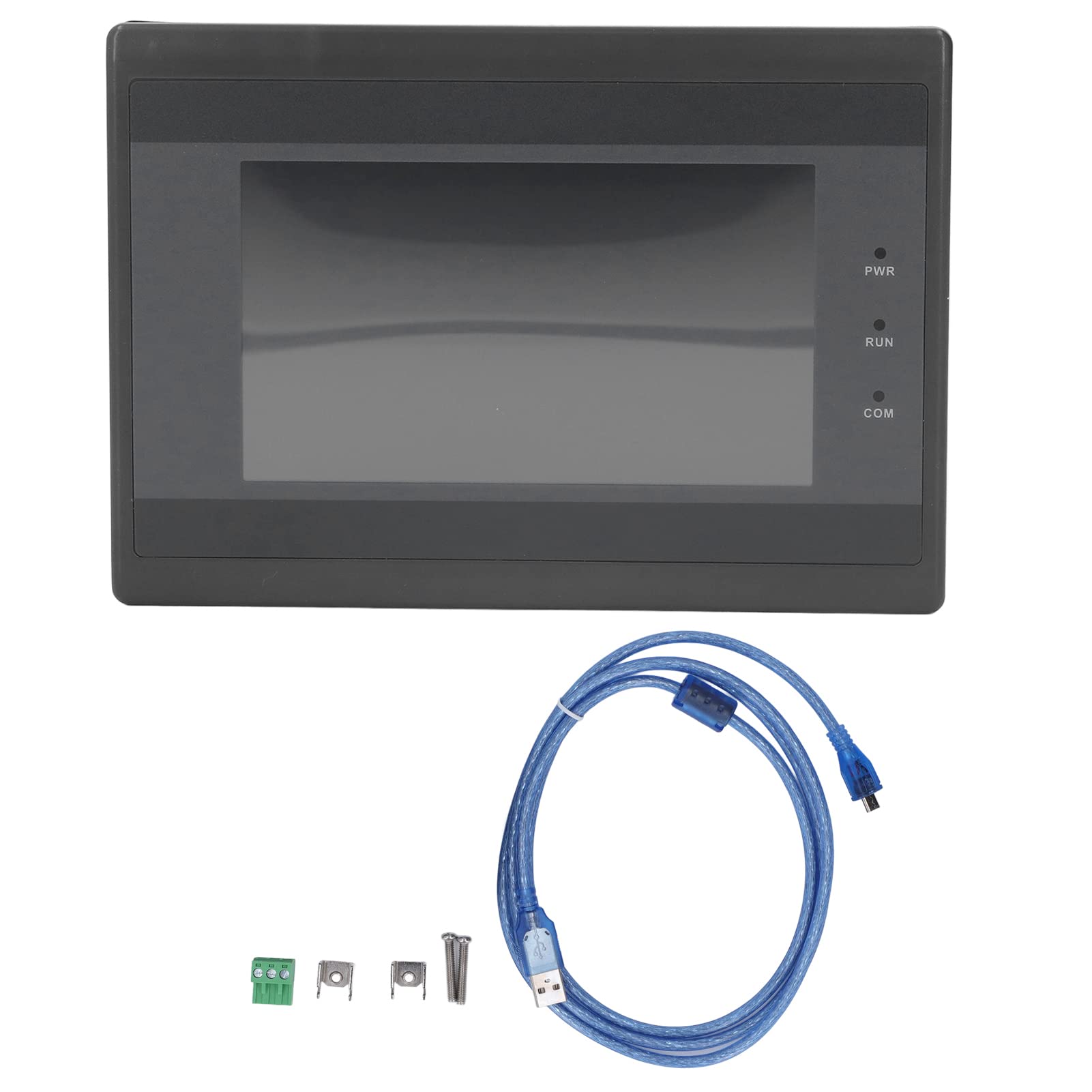 FECAMOS Industrial HMI Touch Screen, 480x272PX Fast Running Speed Backlit Display Industrial Control Touch Screen for Intelligent Controller