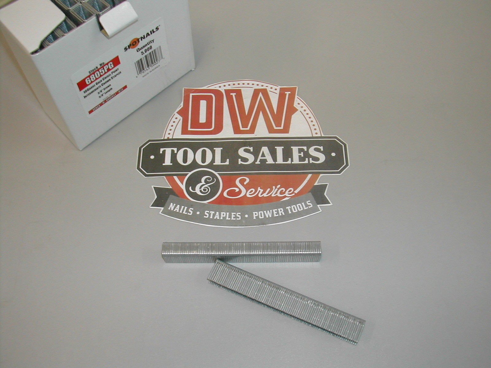 Spotnails 6805PG 3/8" Crown x 5/8" Leg 18 Gauge Galvanized Staple Similar To Snco "M" and Duo Fast W18 Staples, 5,000 Per Box