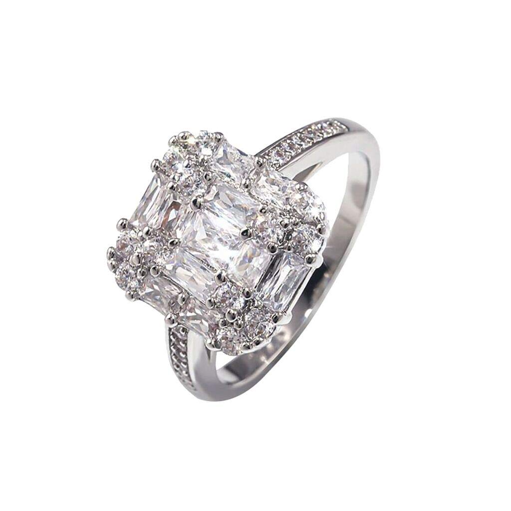 Rings for Women Personalized Metal Full Diamond Microinlaid Zircon Female Ring Jewelry Gifta Good Gift for a Girlfriend, Boyfriend, Family