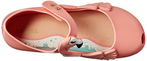 Mini Melissa Baby-Girl's Mini Ultragirl Theme Ballet Flat, Pink Candle, 6 Medium US Toddler