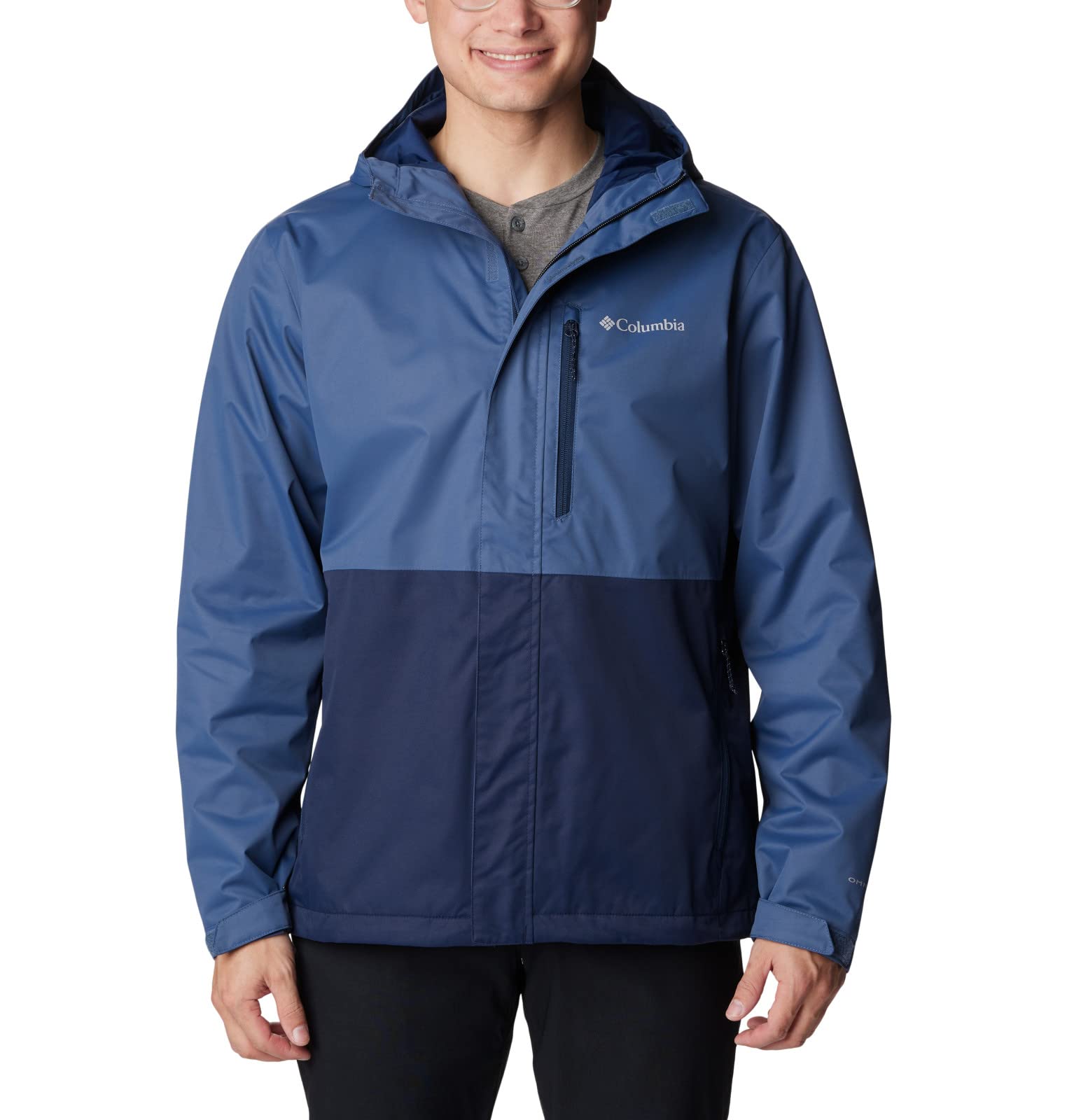 Columbia Men's Hikebound Jacket, Dark Mountain/Collegiate Navy, Medium