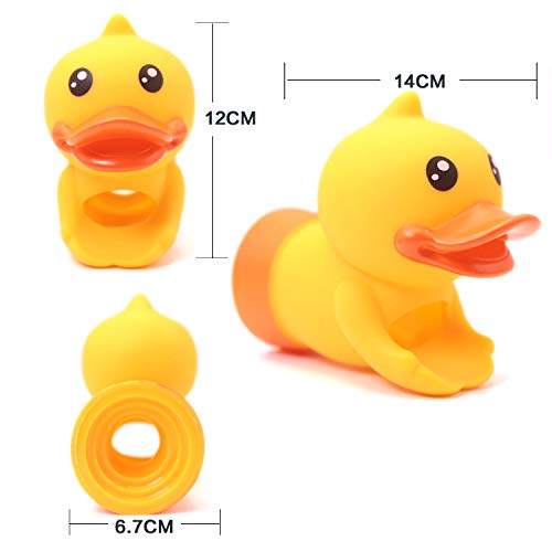 Cartoon Faucet Extender, Bathroom Sink Extender Hand Washing for Babies Toddlers and Kids Safe (Duck)
