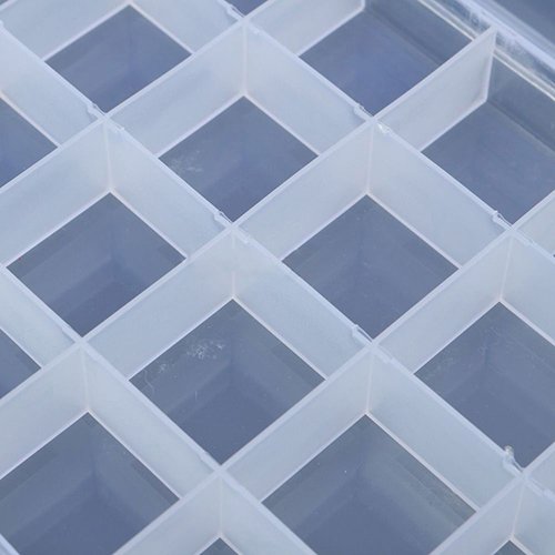 lightclub Transparent 24 Compartments Plastic Box Case Jewelry Bead Storage Container Craft Organizer with Divider and Compartments for Earring,Rings.Necklaces,Bracelet,Anklet 1…