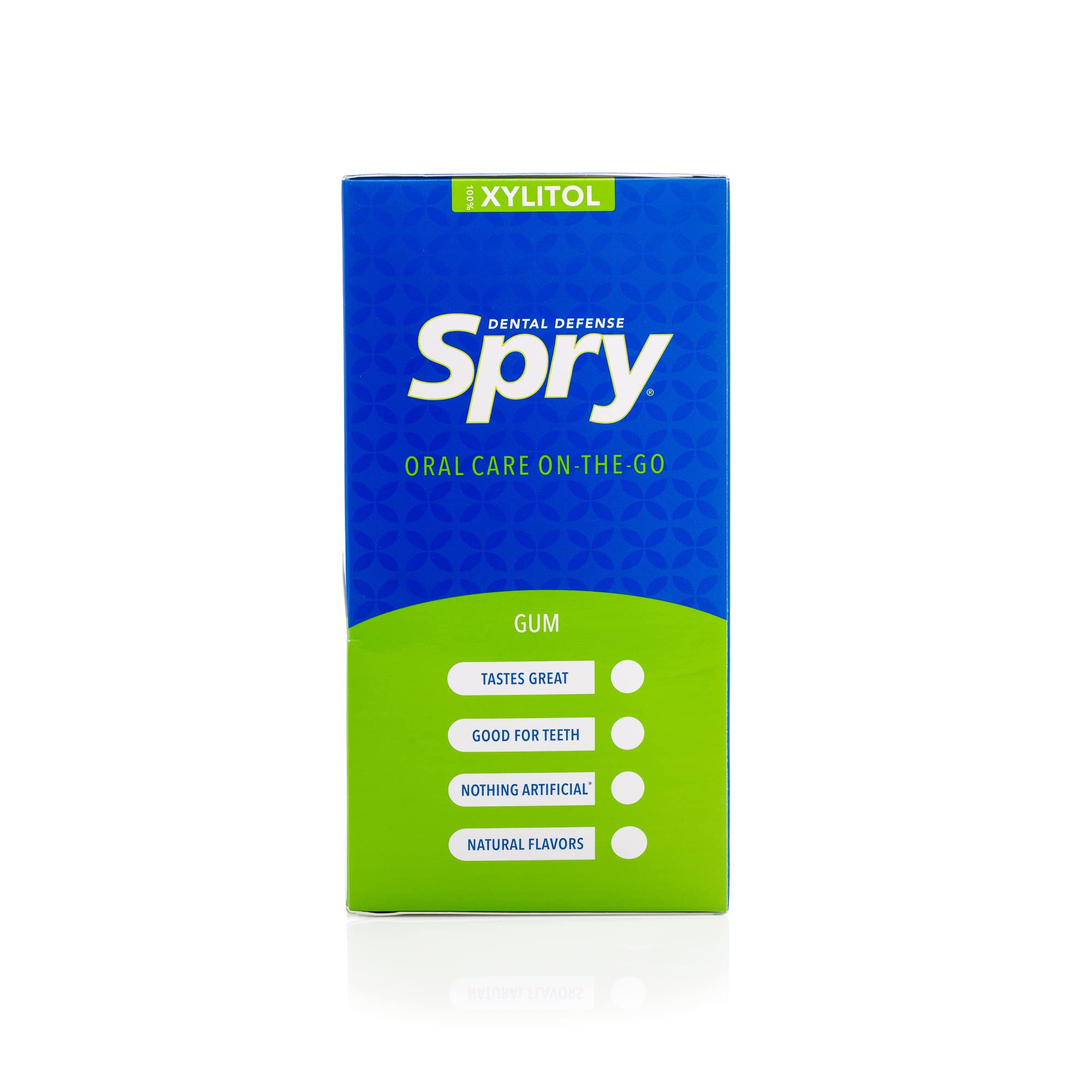Spry Fresh Natural Xylitol Chewing Gum Dental Defense System Aspartame-Free Sugar Free Gum 400 pieces (2 pieces/pack)