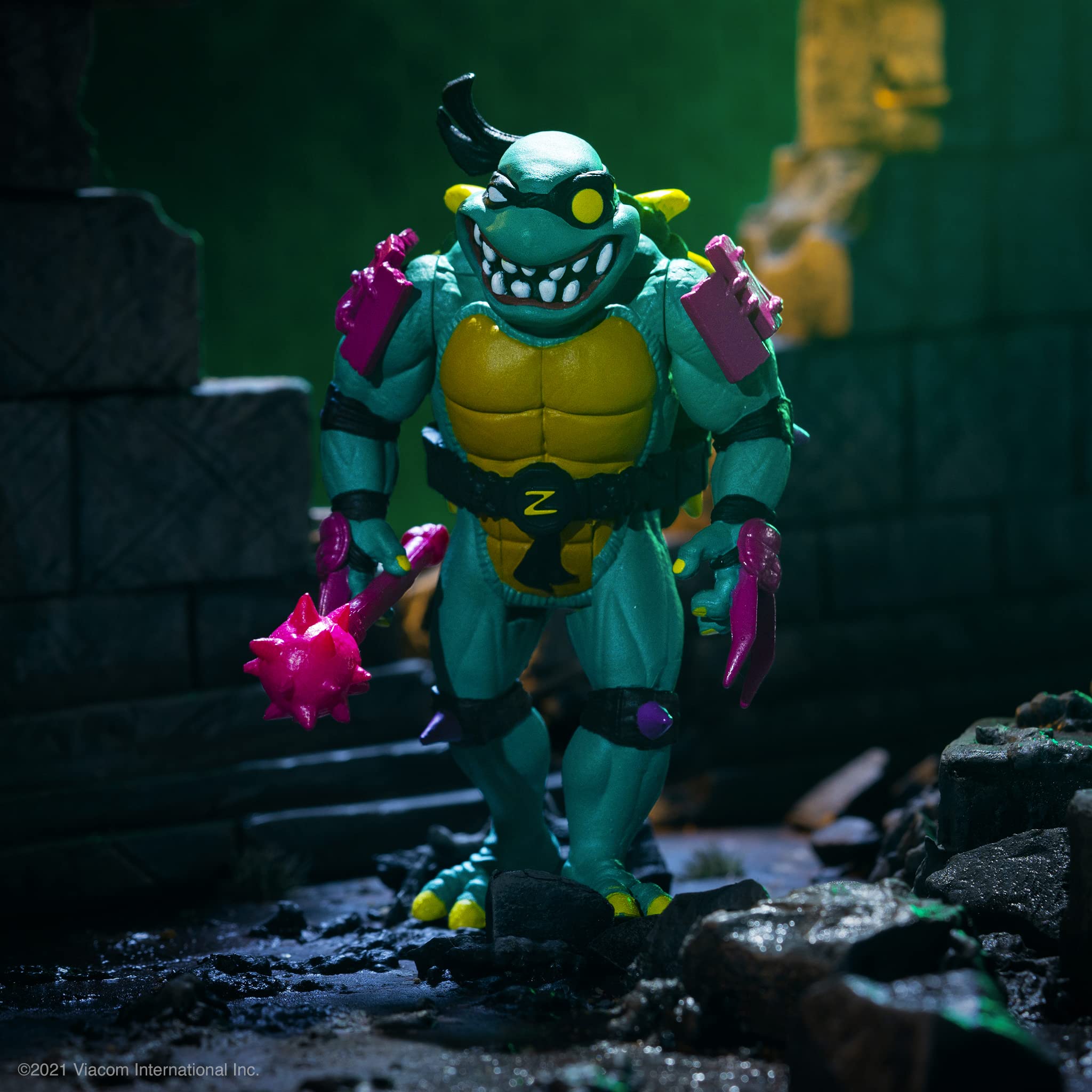 Super7 Teenage Mutant Ninja Turtles Slash 3.75 in Reaction Figure