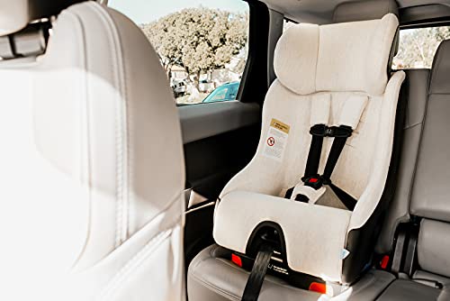 Clek Foonf Convertible Car Seat with Adjustable Headrest, Reclining Design, Latch System, and Flame-Retardant-Free (Marshmallow)
