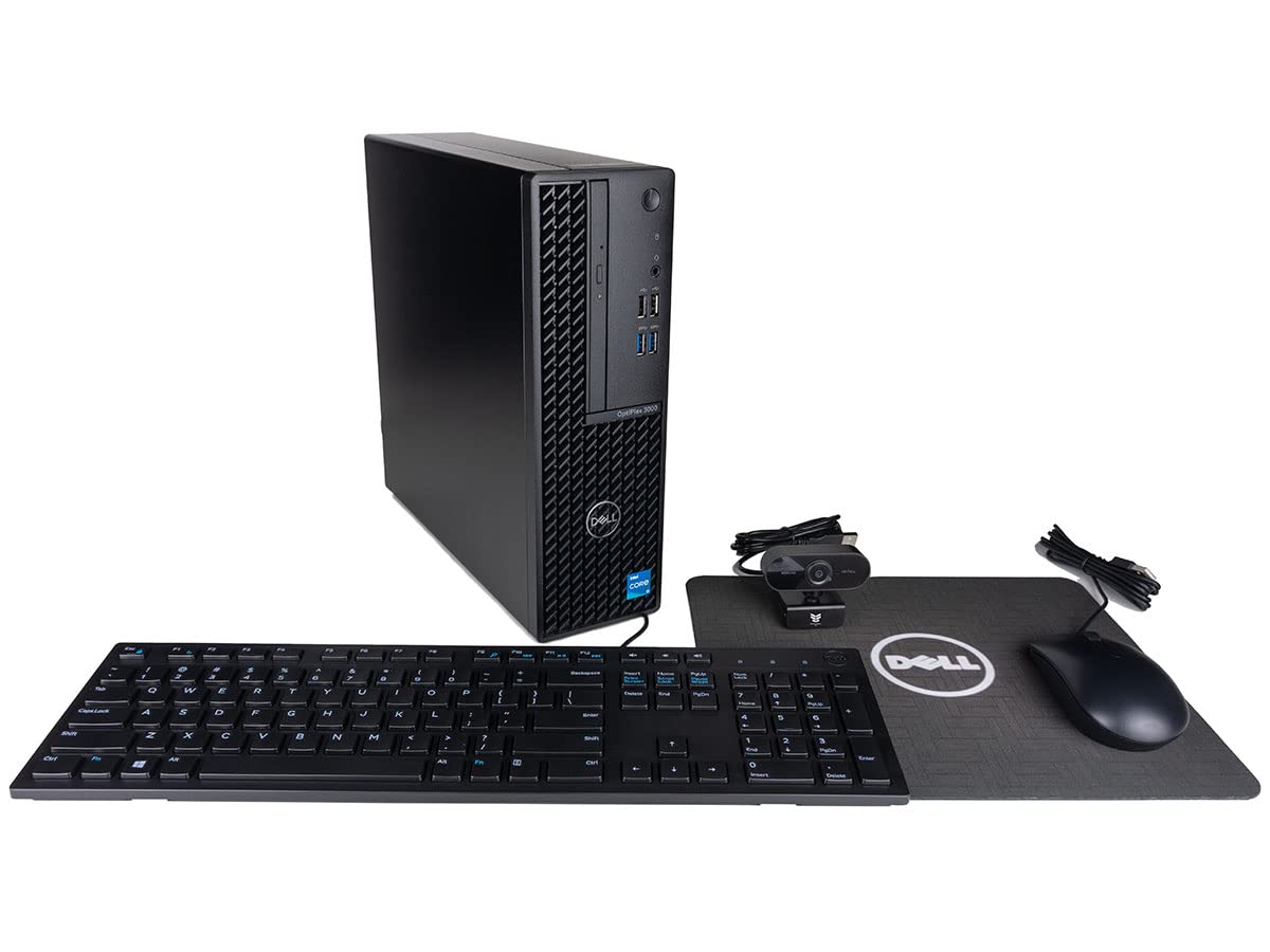 CUK Dell OptiPlex 3000 SFF Professional PC (Intel i7-12700 Processor, 32GB RAM, 1TB NVMe SSD, UHD 770 Graphics, Win10 Pro) Business Small Form Factor Desktop Computer w/Accessories