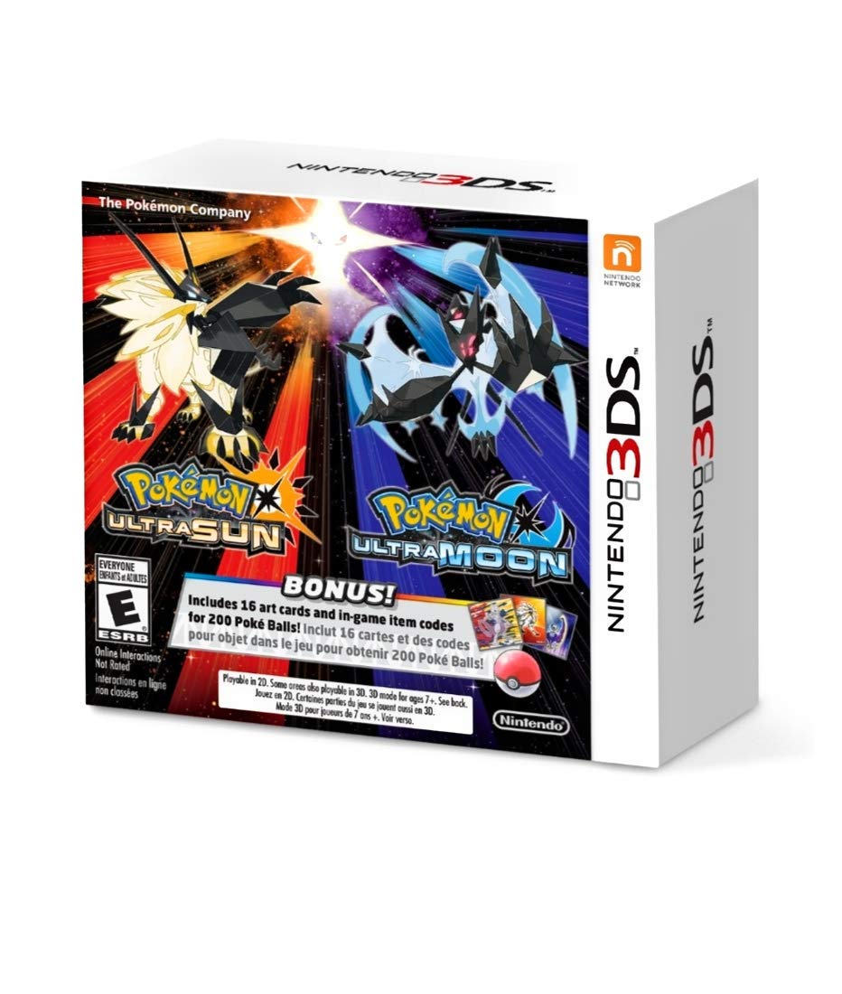 Pokemon Ultra Sun & Pokemon Ultra Moon Veteran Trainer's Dual Pack - Nintendo 3DS