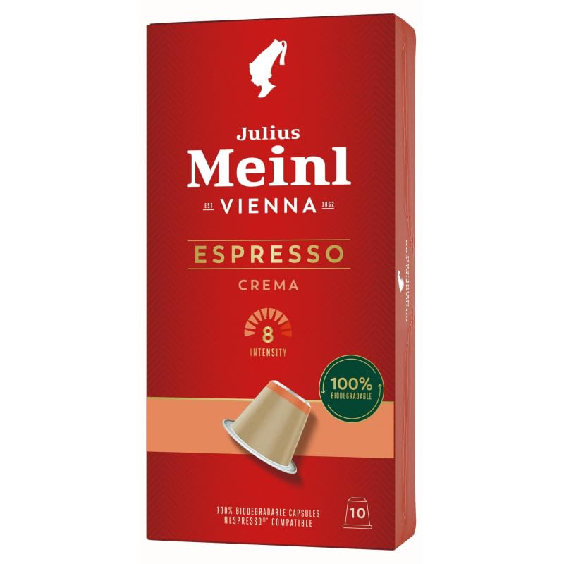Julius Meinl: "Espresso Crema," Nespresso Compatible, 100% biodegradable, 10 Capsules (1)