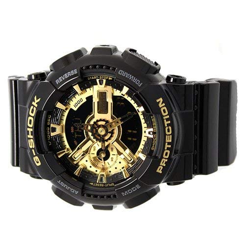 Casio G-Shock Men's Military GA-110 Watch, Black/Gold, One Size