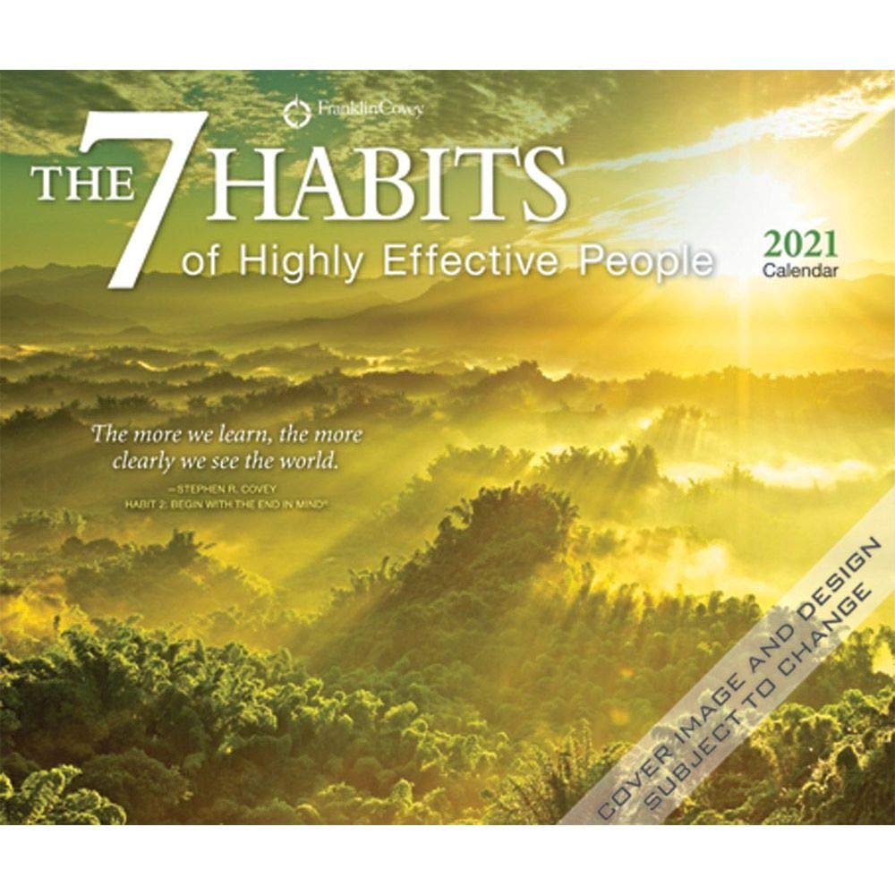 BrownTrout, 7 Habits Desk Calendar 2021