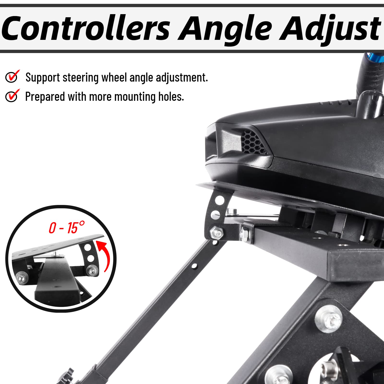 Minneer Youth X PRO Racing Wheel Stand Height Adjustable with Shifter Upgrade fit for Logitech G25,G27,G29,G920,G923Thrustmaster TMX, Gaming Steering Simulator Cockpit Wheel and Pedals Not Included