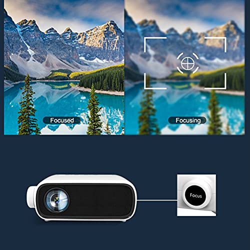 FZZDP New YG280 LED Mini Projector 480*272 Pixels with /Audio Interface Portable Projection Home Media Player ( Color : OneColor )