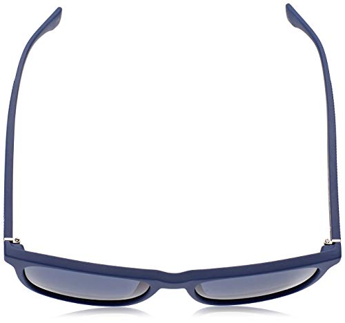 Lacoste Men's L860S Rectangular Sunglasses, Matte Blue/Blue, 56 mm