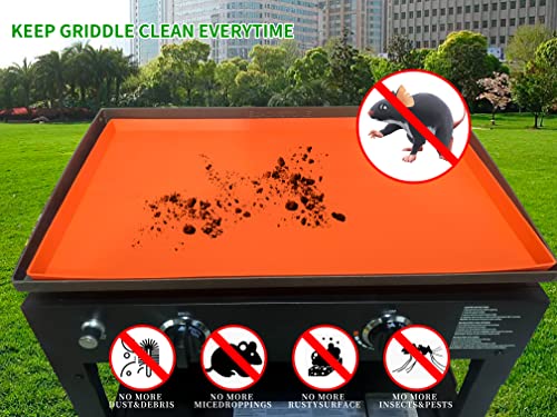 Favfully Silicone Griddle Mat,Grill Cover,36" Griddle Mat Protective Cover for Blackstone 36 Inch Griddle - Heavy Duty Food Grade Silicone Mat