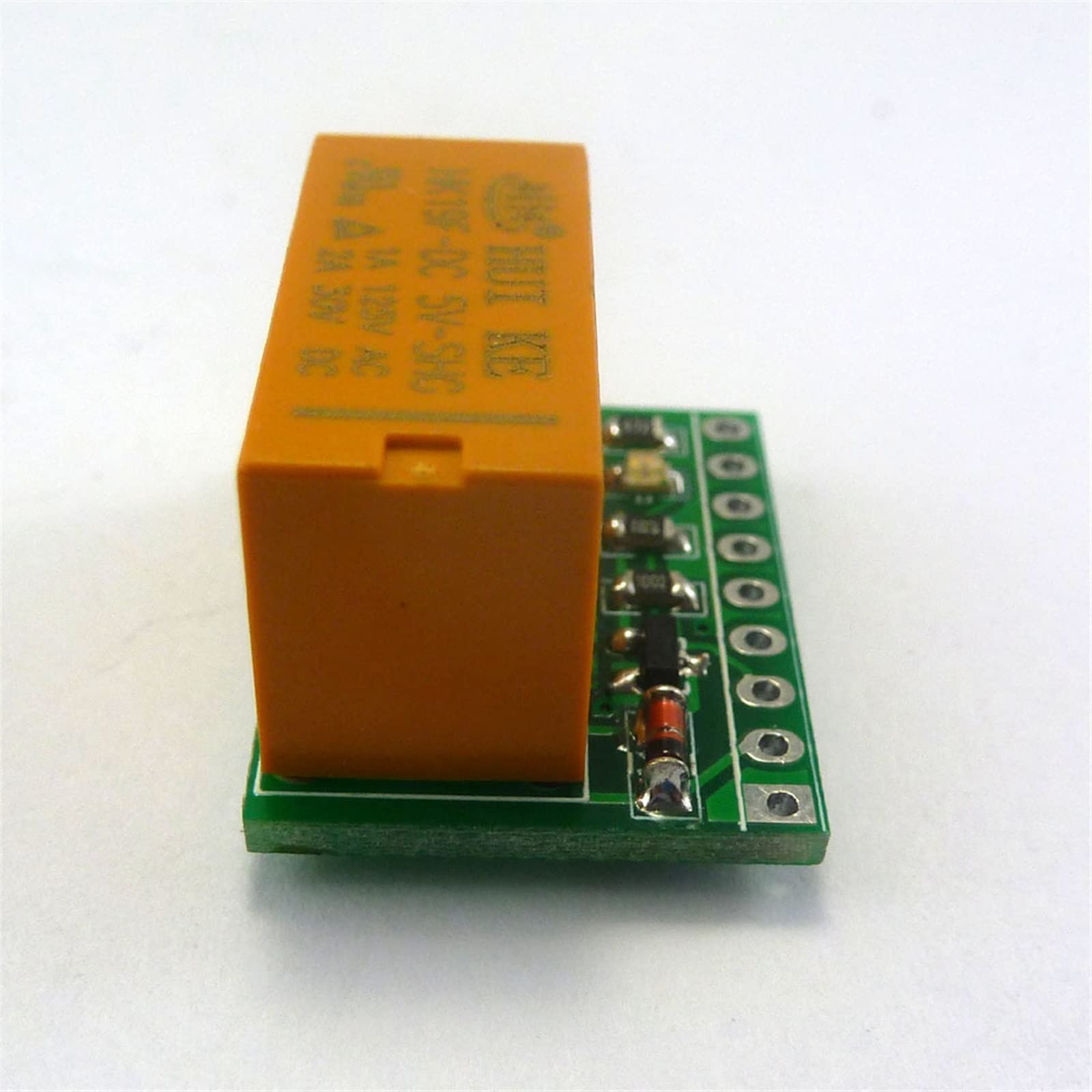 EWNICE 4 Pcs Mini Ultra-Light 1 Channel Relay Board for Motor reversing Polarity Reversal HK19F DC5V PCB Module