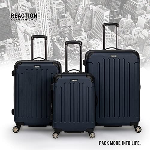 Kenneth Cole REACTION Renegade_Collection, Navy Blue, 28-Inch Checked