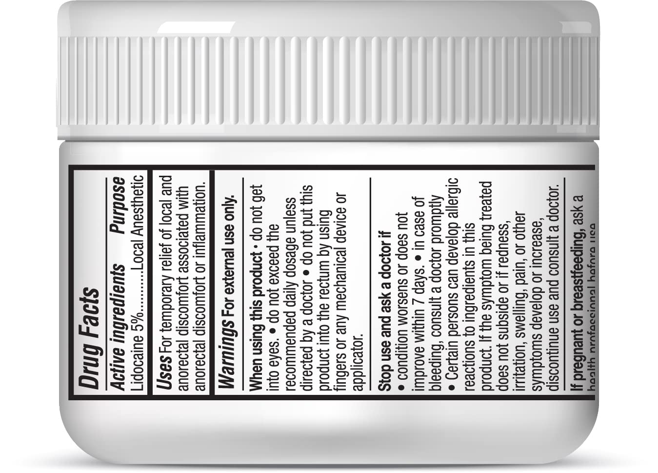 Myderm Medical 5% Lidocaine Numbing Cream, 3 Jars (1.5oz Each) 5% Topical Cream with Vitamin E for Relief from Swelling, Itching, Burning - Made in The USA