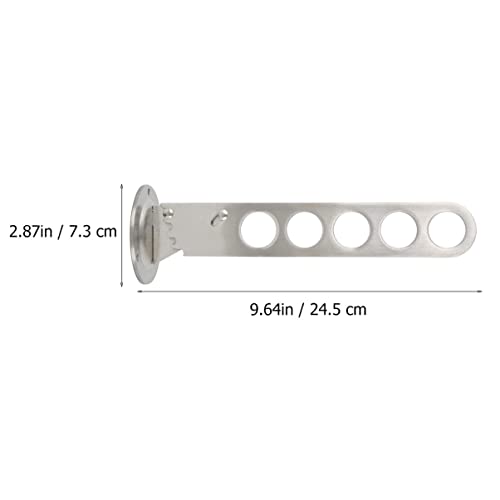 iplusmile Closet Organizer for Hangers Steel Stainless Multiple and Saver Rod Storage S Arm Size Mount Clothes Swing Rack Collapsible Clothing Hooks Garment Hanger Holder with Space Clo
