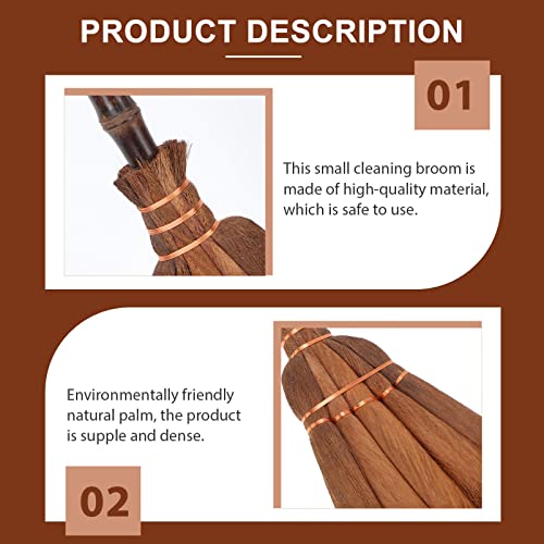 DOITOOL Broom Small Broom for Kids and Toddlers, Wood Handle Broom, Kids Size 23.2β, Toy Broom Cinnamon Broom