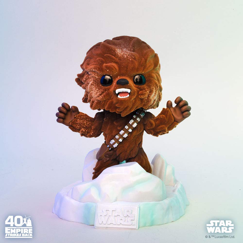 POP Funko Deluxe Star Wars: Battle at Echo Base Series Action Figure Chewbacca (Flocked), Amazon Exclusive, Figure 3 of 6
