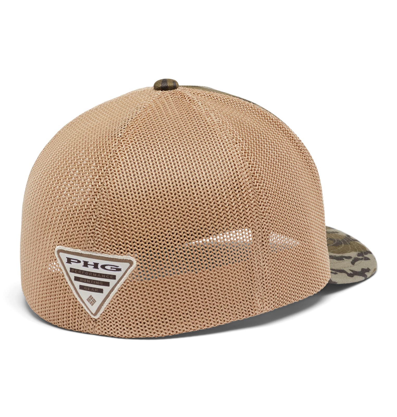 Columbia Unisex PHG Camo Mesh Ball Cap - High, Bottomland/Game Flag, Large/X-Large