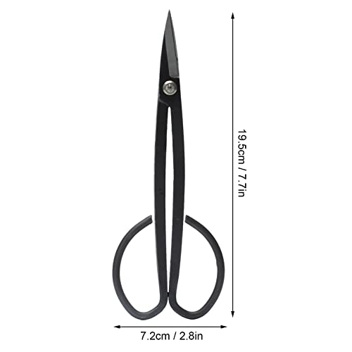 FBITE Garden Scissors, Bonsai Scissors Stainless Steel Rust Resistant High Hardness Garden Scissors for Garden Courtyard Lawn Plant Scissors