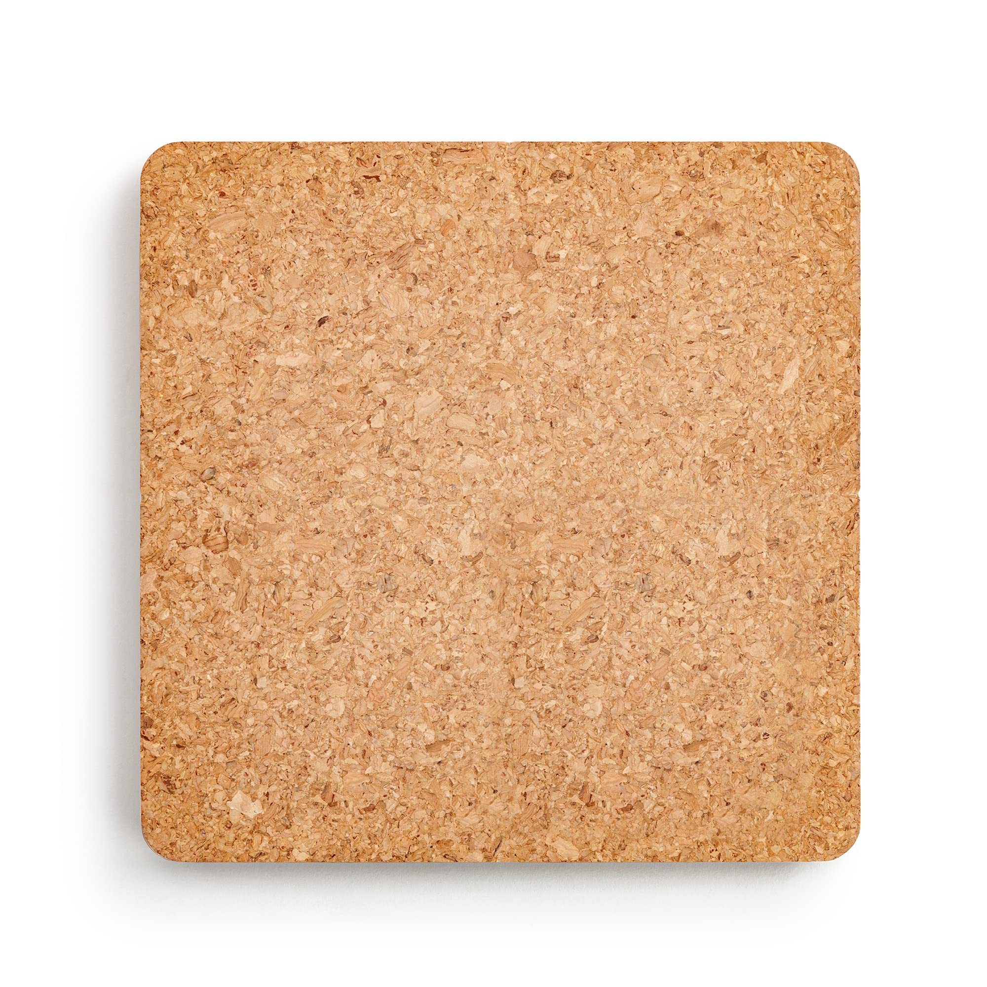 Demdaco Dots and Heart Glossy White 7.5 inch Stoneware Cork Base Trivet